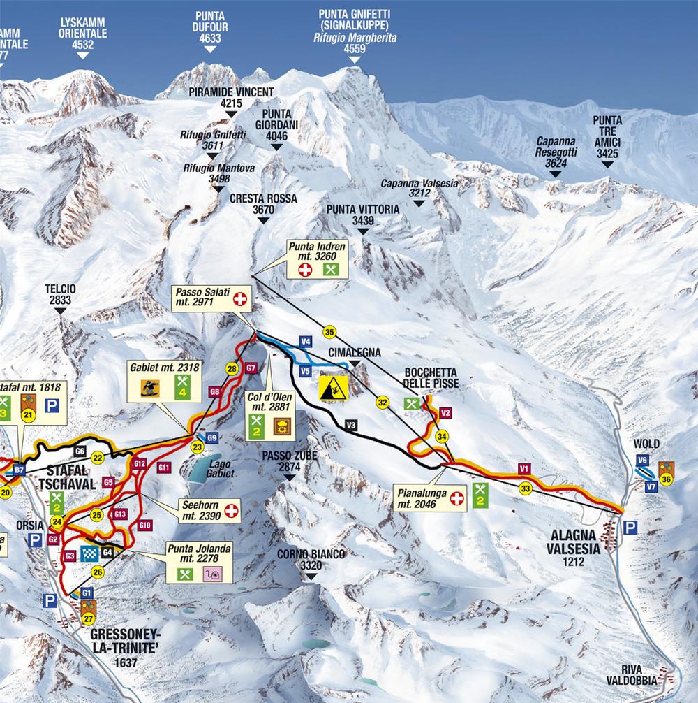 Alagna Valsesia Resort Guide - World Snowboard Guide