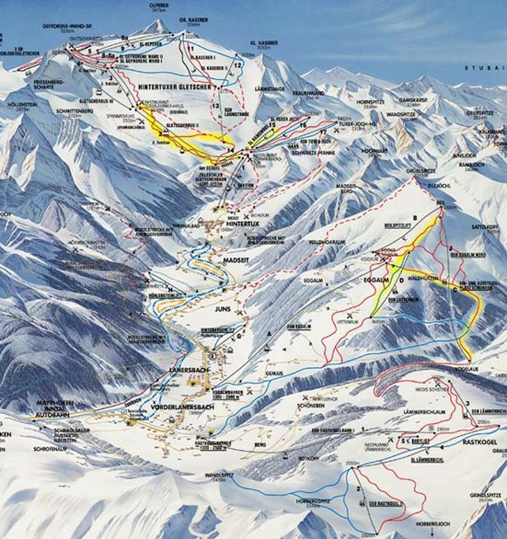 Tux Resort Guide - World Snowboard Guide